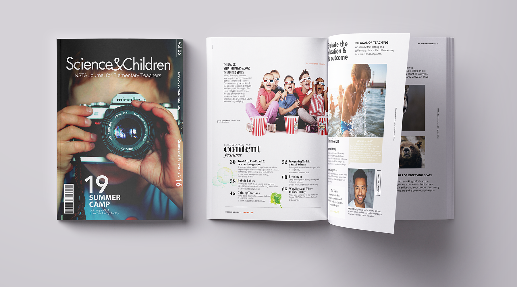 Table Of Contents Magazine Design